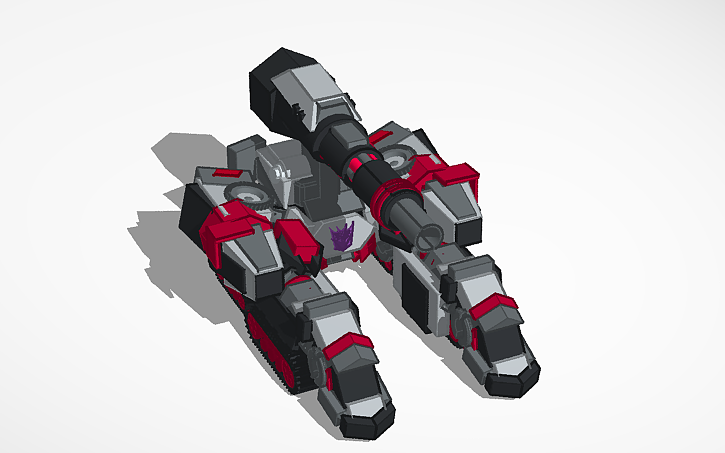 3D design Megatron tanke - Tinkercad