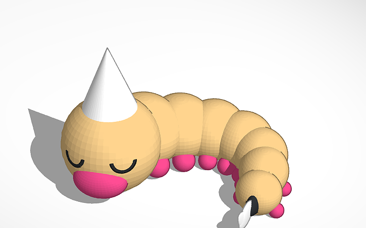 3D design Sleepy Weedle - Tinkercad