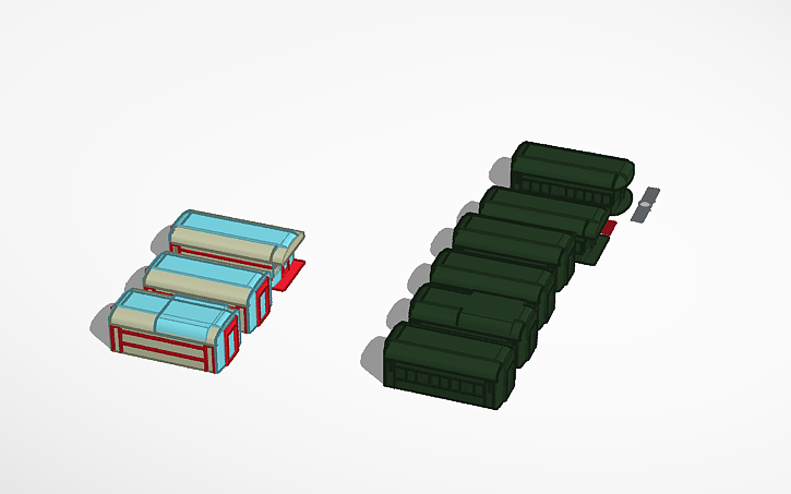 3D design Trackmaster Pullman Heavyweight pack - Tinkercad