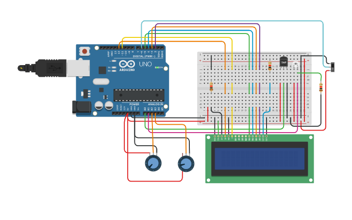 Circuit Design Iot Based Water Quality Control System Tinkercad
