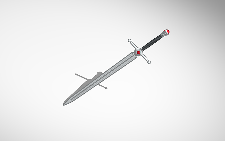 3D design Fantasy Sword - Oath Keeper - December 2025 - Tinkercad