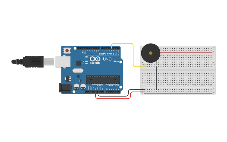 Circuit design IoT Buzzer - Tinkercad