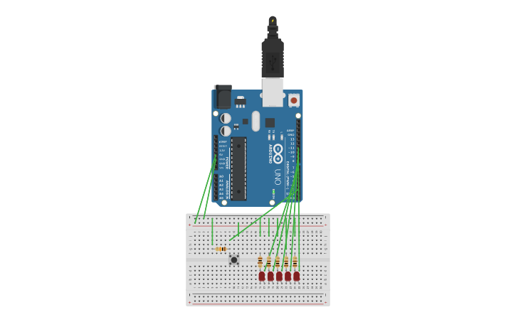 Circuit design MOS Signal - Tinkercad