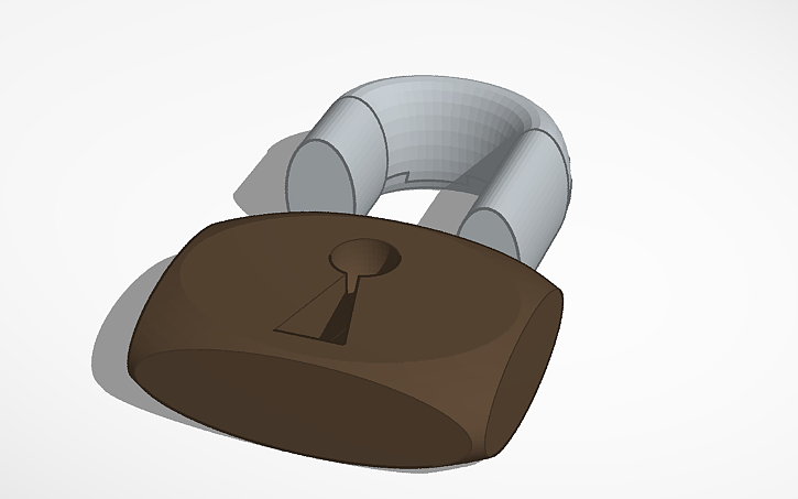 3D design lock - Tinkercad