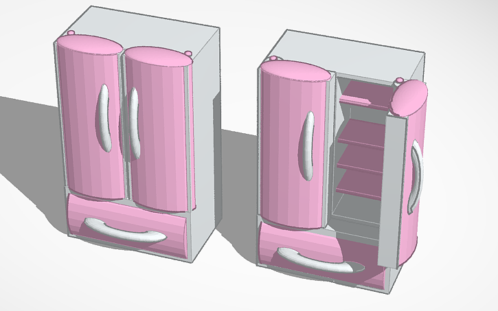 3D design Pink Fridge - Tinkercad