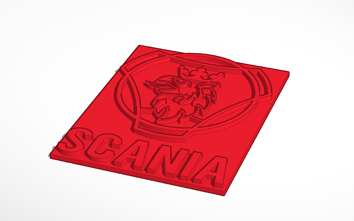 3D design Scania logo - Tinkercad