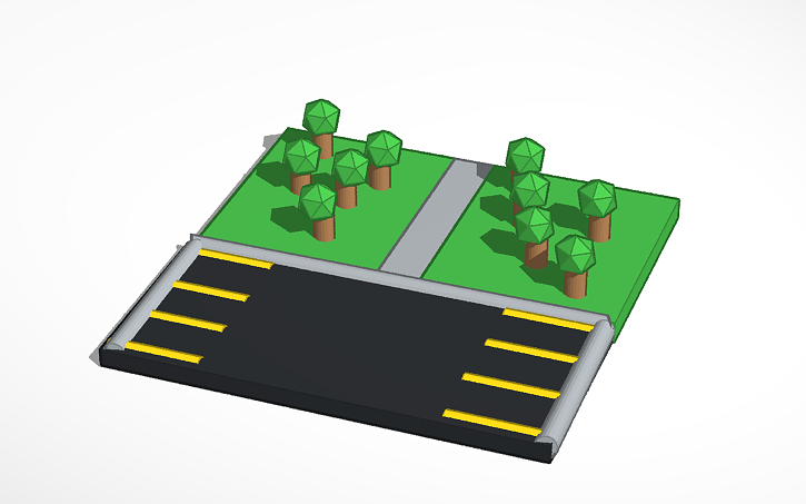3D design Parking lot - Tinkercad