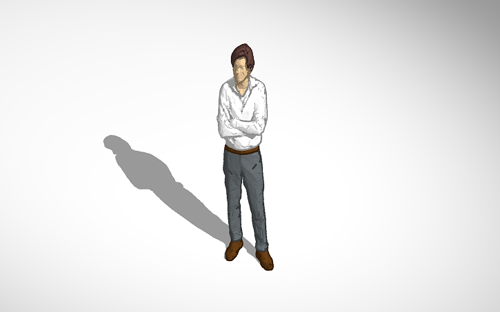 3D design male figure - Tinkercad