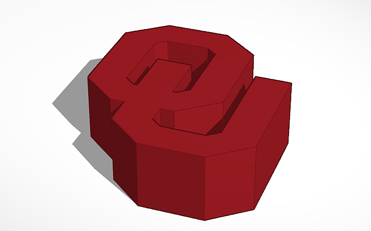 3D design Oklahoma Sooners Logo - Tinkercad