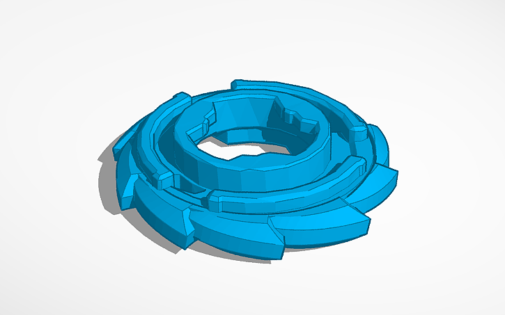 3D design Beyblade CX Clash assist blade - Tinkercad