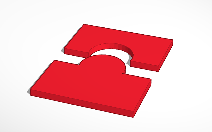 3D design connector - Tinkercad