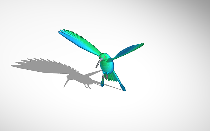 3D design Hummingbird - Tinkercad
