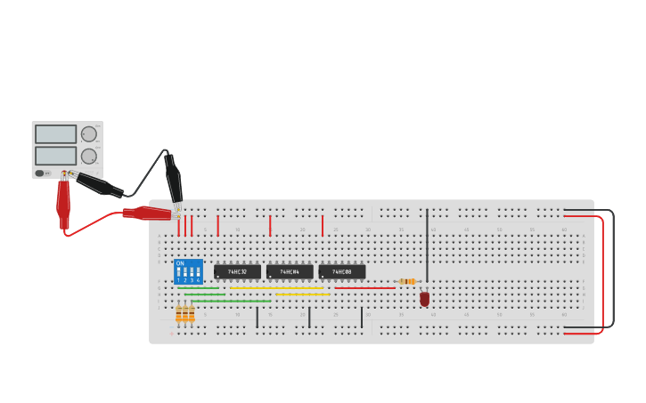 Circuit design Circuito Logico EDI - Tinkercad