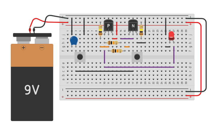 Circuit design Transistor Latch Circuit - Tinkercad