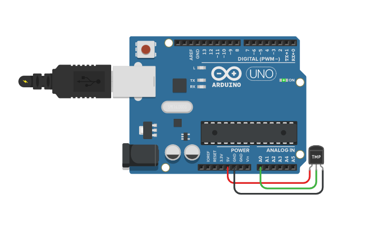 Circuit design Projeto 08 - dht11 - Tinkercad