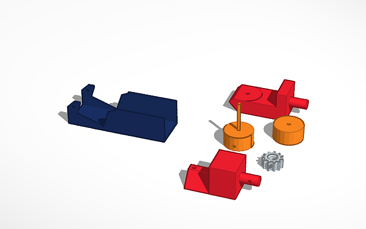 3D design robot shoulder prototype 2 - Tinkercad