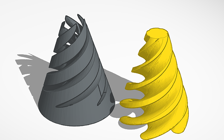 3D design fidget swirl - Tinkercad