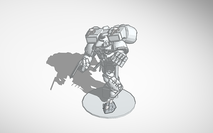 3D design Raven guard veteran in jump pack - Tinkercad