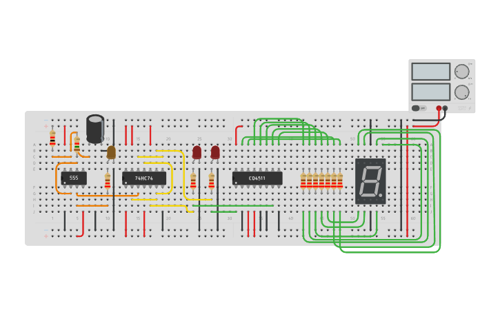 Circuit Design Binary 2 Bit Counter Dff Tinkercad