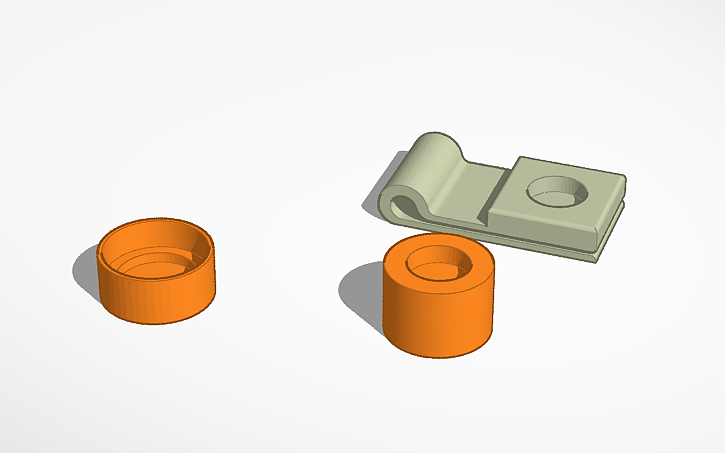 3D design Clip V2 - Tinkercad