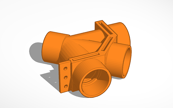 3D design Dust manifold - 50mm - Tinkercad