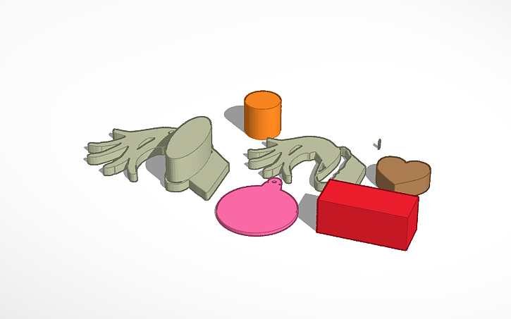 3D design Beza Grinch Hand/ Ornament - Tinkercad