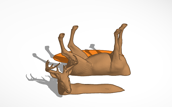 3D design deer printable - Tinkercad