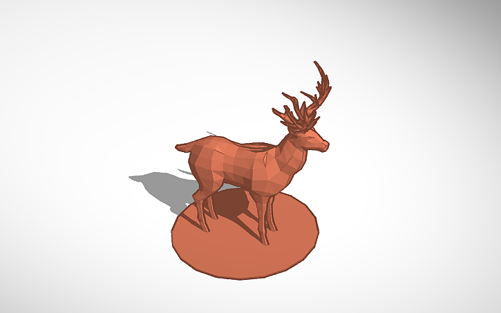 3D design deer - Tinkercad