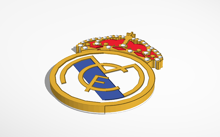 3D design Real Madrid FC - Tinkercad