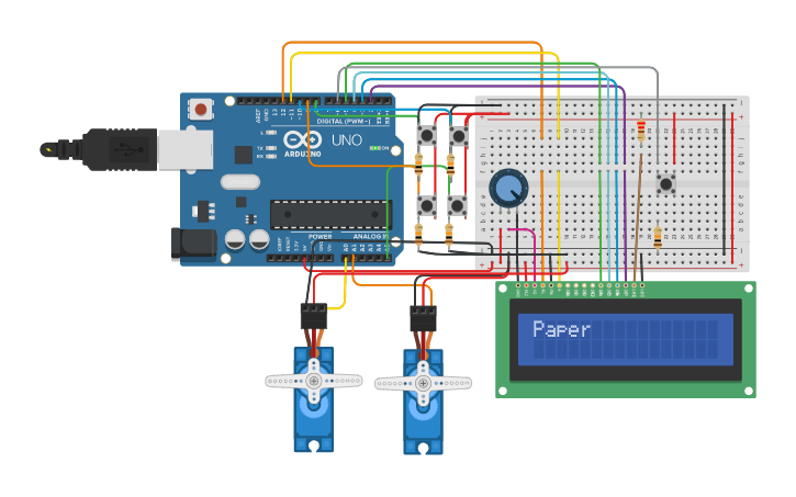 Circuit design R&R BIN - Tinkercad