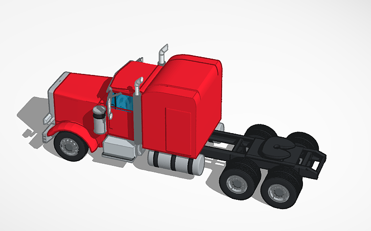3D design Peterbilt 379 - Tinkercad
