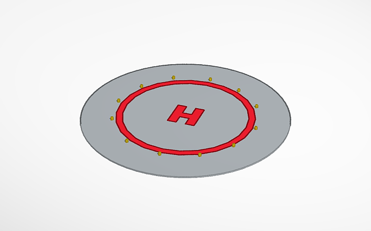 3D design Helipad - Tinkercad