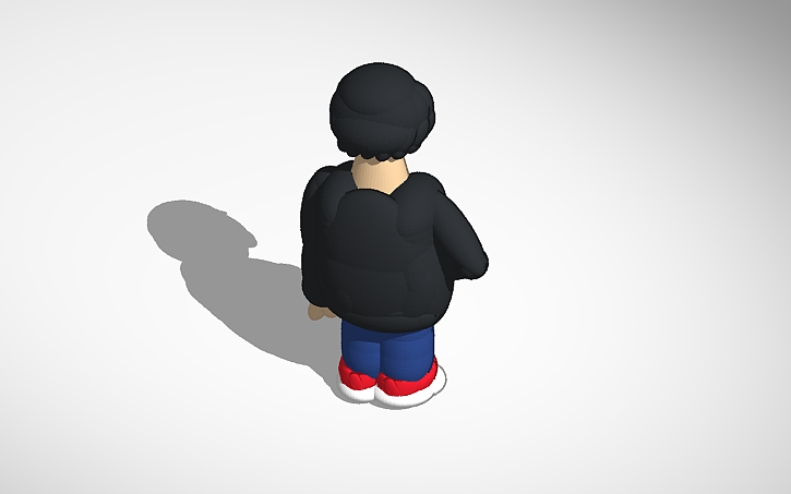 3D design Test model: Human - Tinkercad