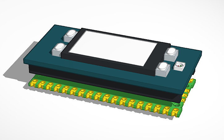 3D design Pimoroni Raspberry Pi Pico RP2040 Display - Tinkercad