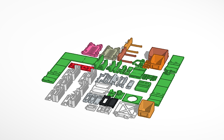 3D design DIN Hutschiene diverse - Tinkercad