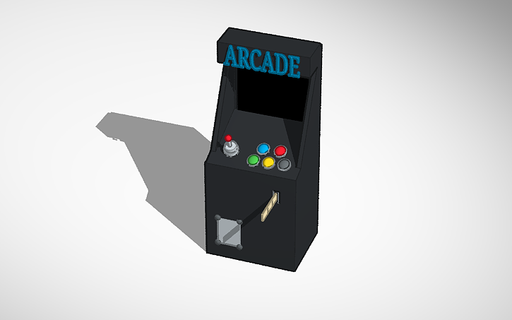 3D design Arcade Machine - Tinkercad