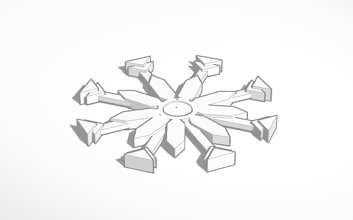 3D design Snowflake - Tinkercad