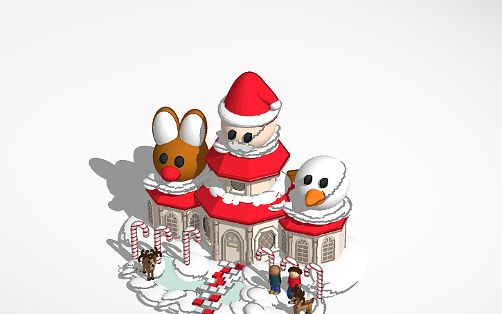 3D design Christmas Collab with sparkle girl - Tinkercad