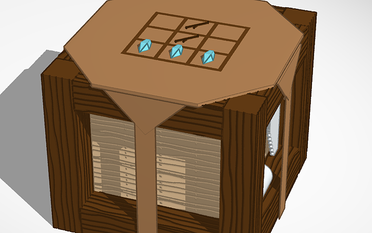 3D design Realistic Crafting Table - Tinkercad