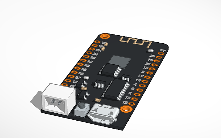3D design ESP32 LOLIN - Tinkercad