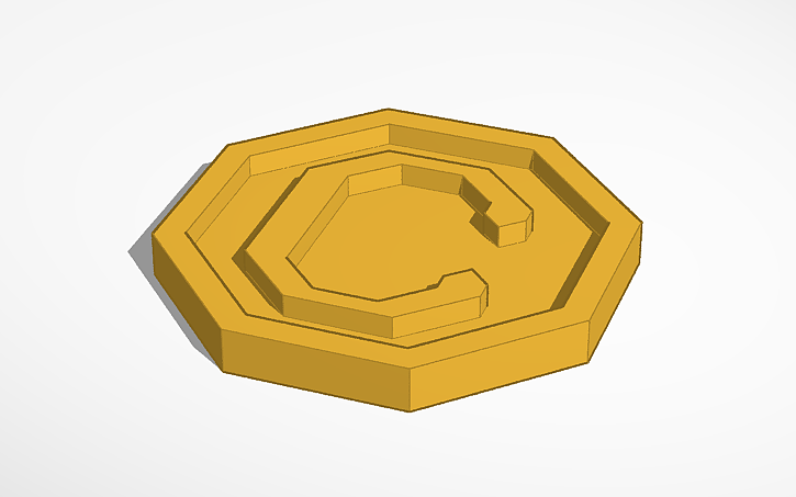 3D design animal company coins - Tinkercad