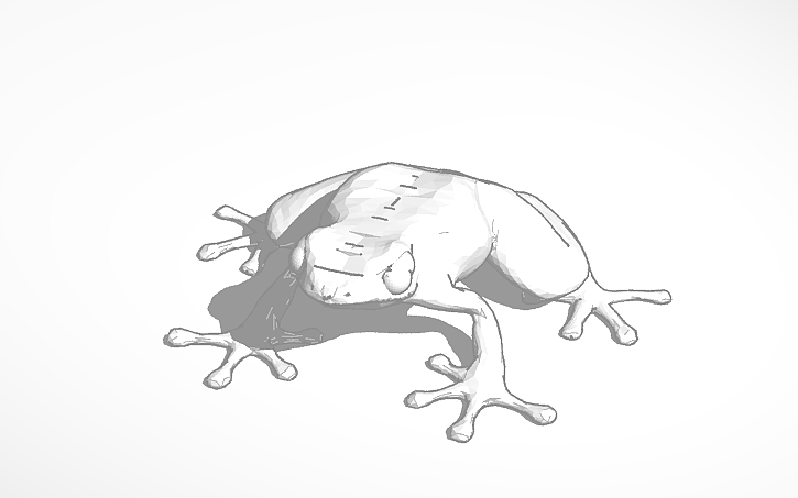 3D design Frog - Tinkercad