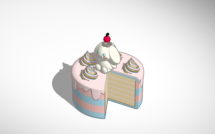 3D design ♡⊹ pastel cinnamoroll cake ♡⊹ ˚ ₊ - Tinkercad