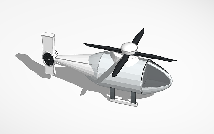 3D design helicopter/helicoptero - Tinkercad