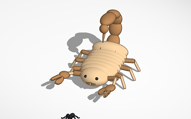 3D design scorpion - Tinkercad