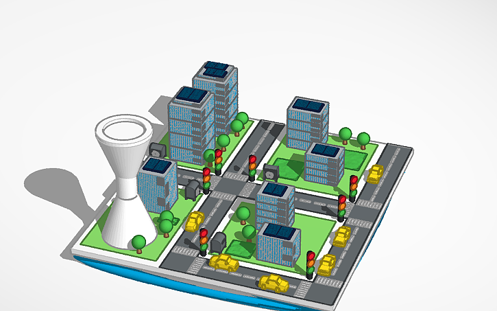 3D design smart city project - Tinkercad