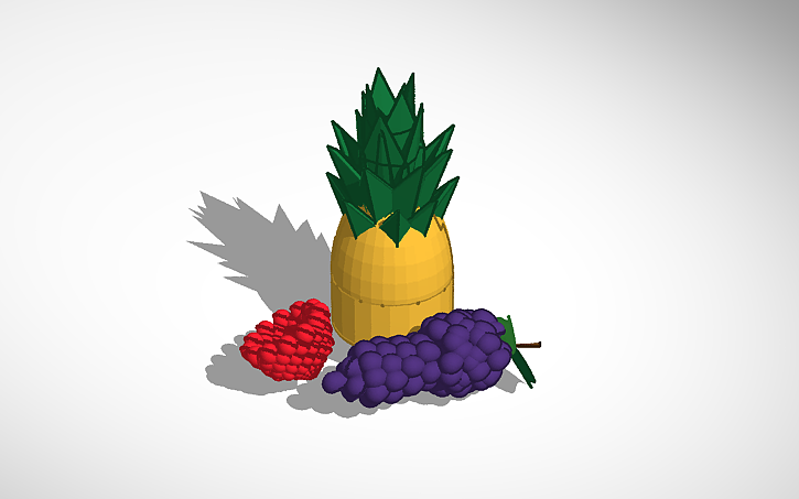 3D design Fruit Still Life - Tinkercad