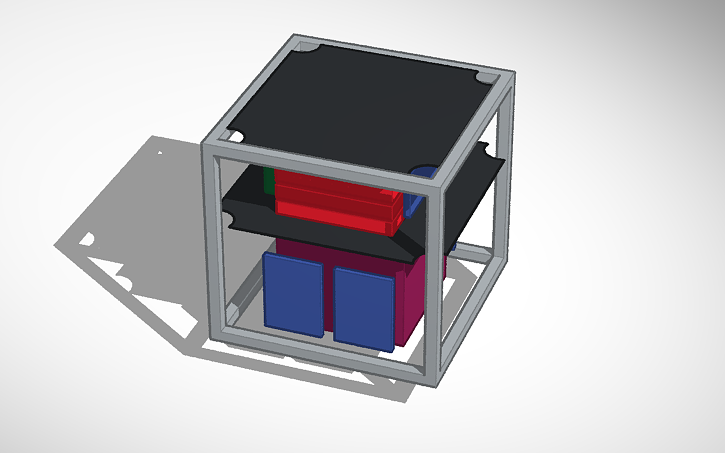 3D design 1U Upper Platform - Tinkercad