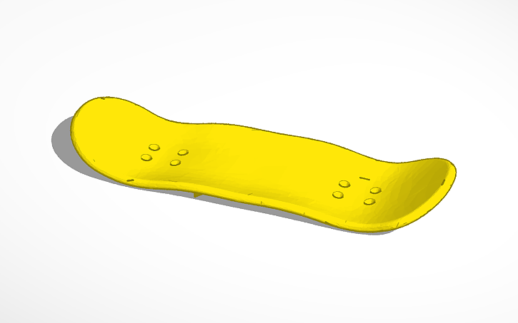 3D design 32,50 mm Fingerboard Deck - Tinkercad