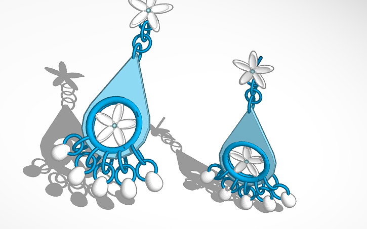 3D design Earring - Tinkercad